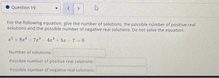 Solved For the following equation, give the number of | Chegg.com