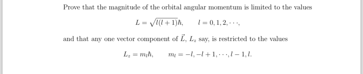 Solved Prove that the magnitude of the orbital angular | Chegg.com