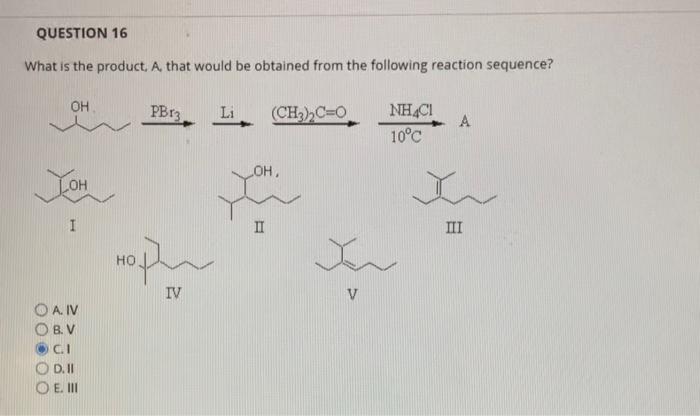 Solved The reagent PCC in methylene chloride is successful | Chegg.com