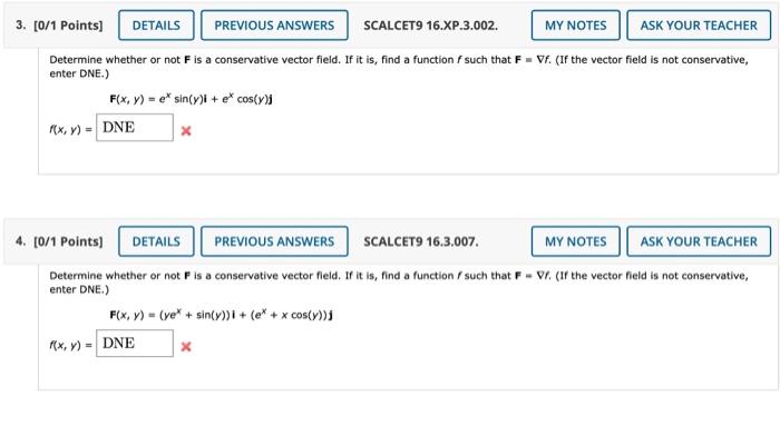 Solved Determine whether or not F is a conservative vector | Chegg.com