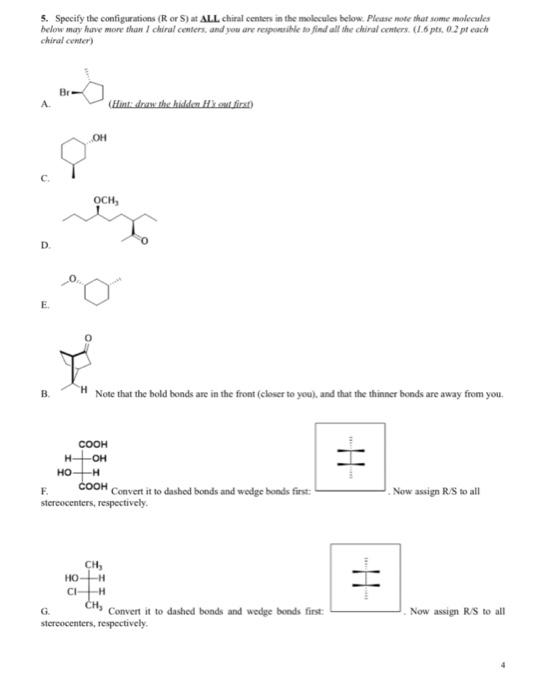 Solved 1. Draw the non-superimposable mirror image (aka | Chegg.com