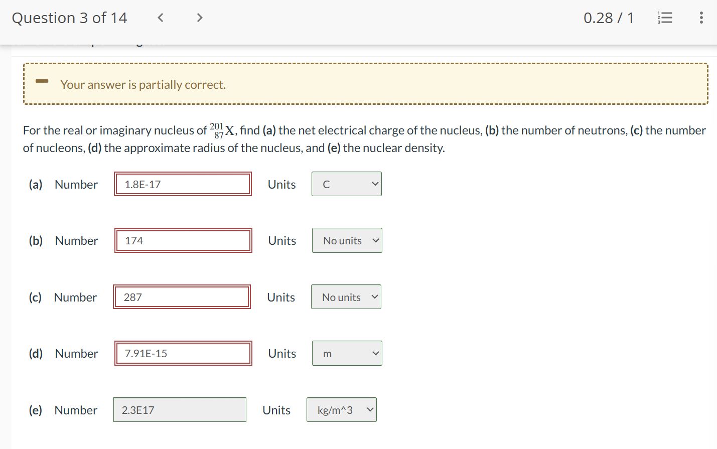 Solved For the real or ﻿imaginary nucleus of ?(()87)201x, | Chegg.com