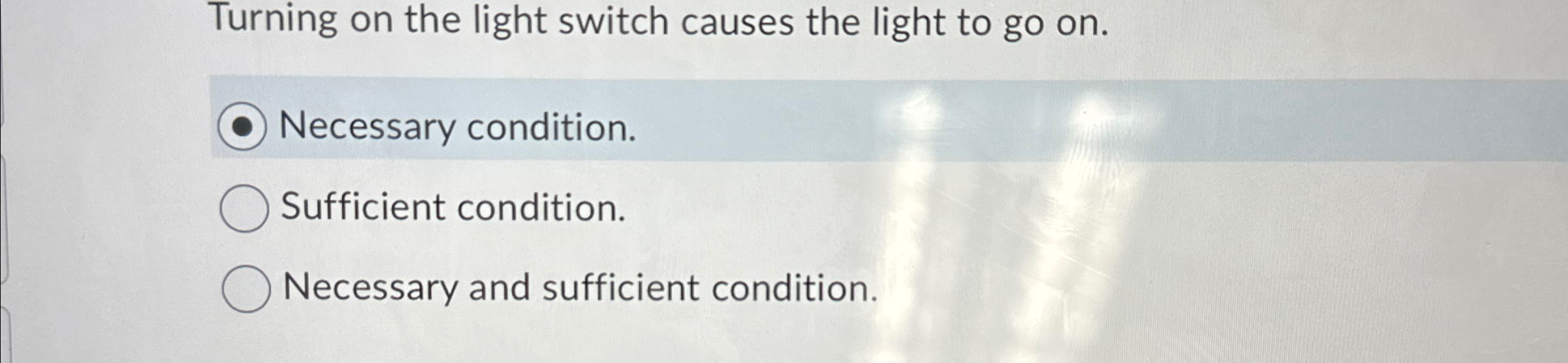 Solved Turning on the light switch causes the light to go | Chegg.com
