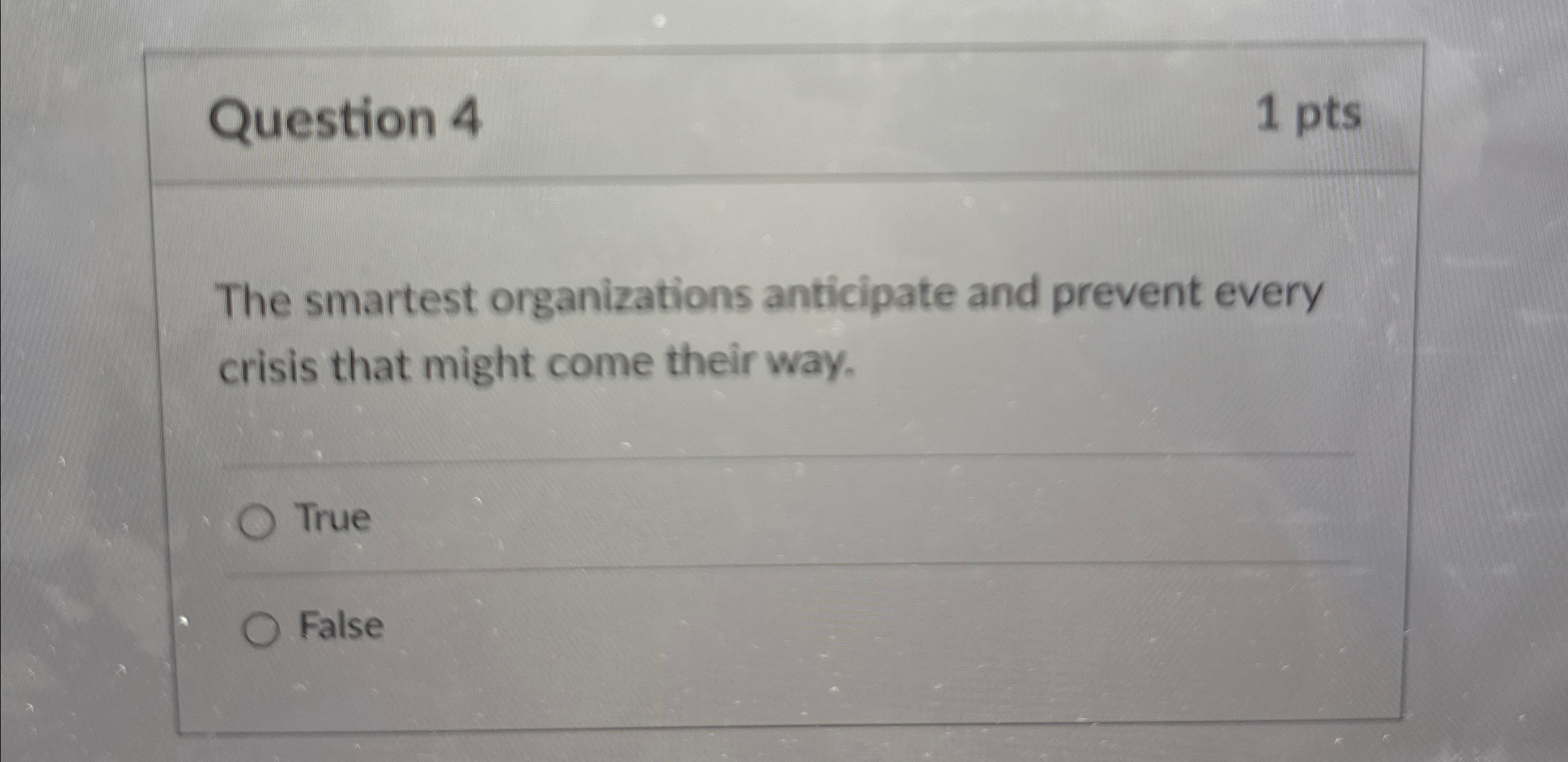 Solved Question 41 ptsThe smartest organizations anticipate | Chegg.com Solved Question 41 ptsThe smartest organizations anticipate | Chegg.com