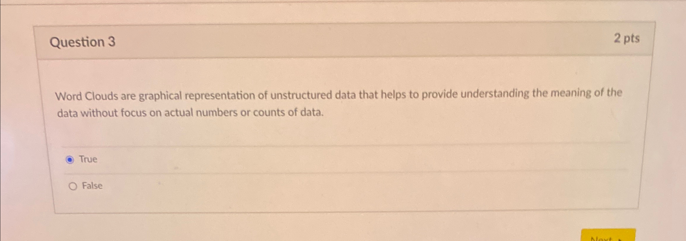 Solved Question 32 ﻿ptsWord Clouds are graphical | Chegg.com