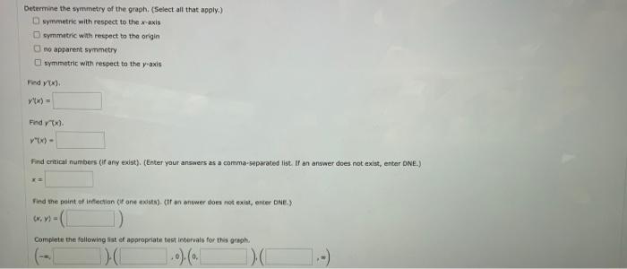 Solved intercept (x,y)= relative minimum (x,y)= relative | Chegg.com