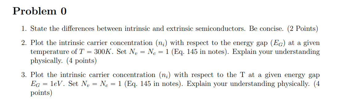 Solved Problem 01. ﻿State the differences between intrinsic | Chegg.com