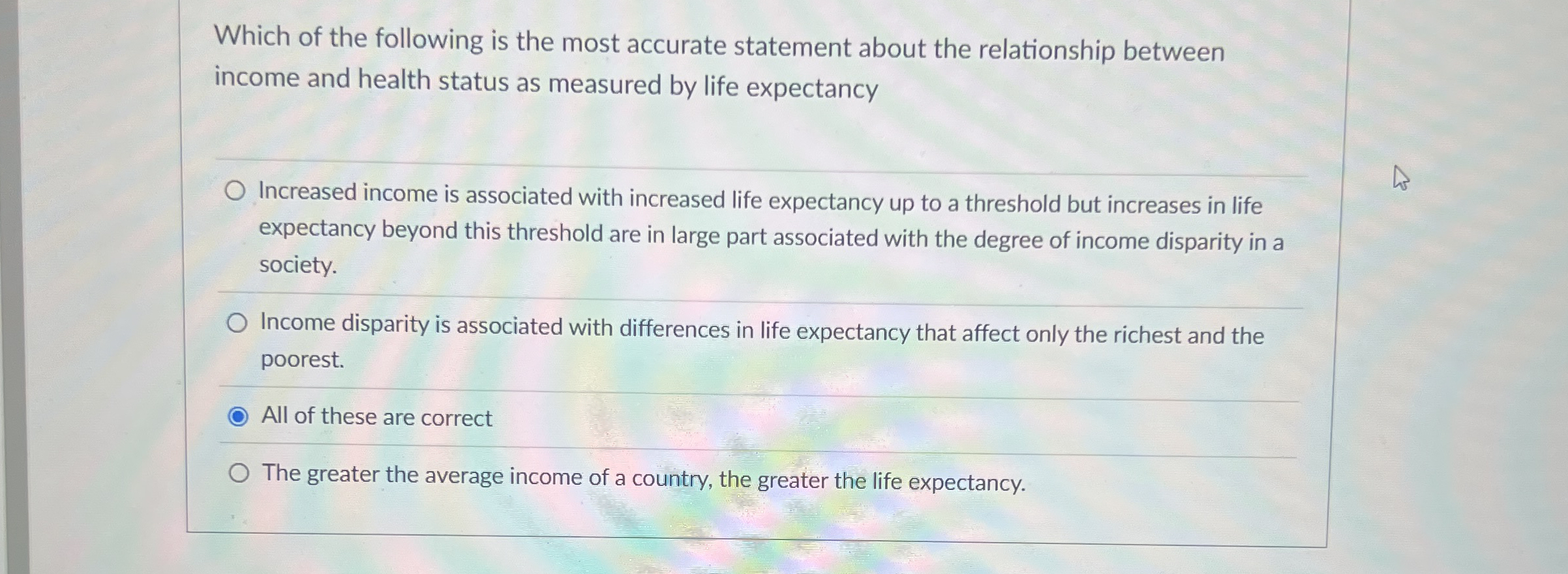 Solved Which of the following is the most accurate statement | Chegg.com