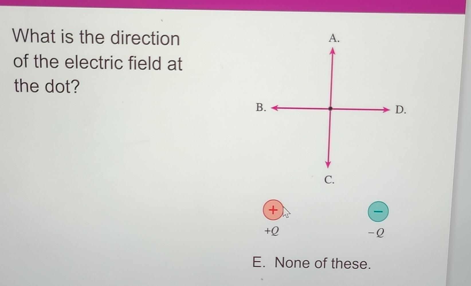 Solved QuickCheck 23.1 What is the direction of the electric | Chegg.com