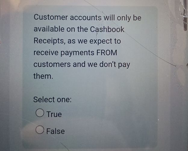 Solved Customer accounts will only be available on the | Chegg.com