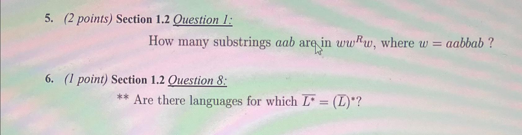 Solved (2 ﻿points) ﻿Section 1.2 ﻿Question I:How many | Chegg.com