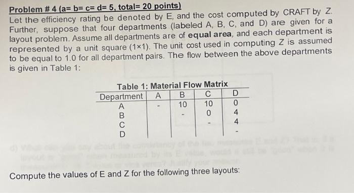 Solved Problem \# 4(a=b=c=d=5, total =20 points ) Let the | Chegg.com