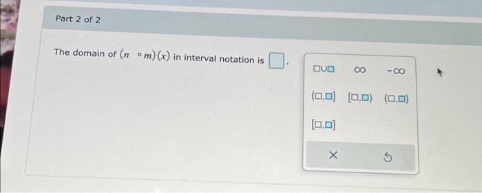 Solved Refer to functions m and n. Find the function | Chegg.com