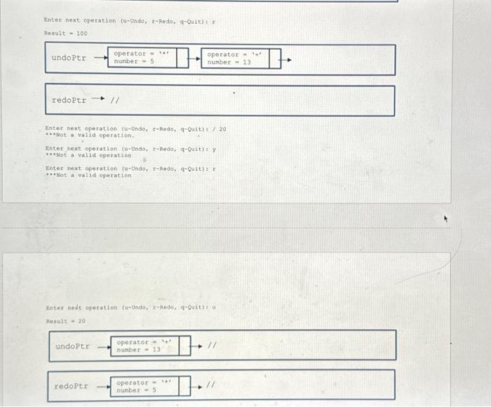 Solved Enter next operation (d-Undo, r-Redo, q-Oult) i r | Chegg.com