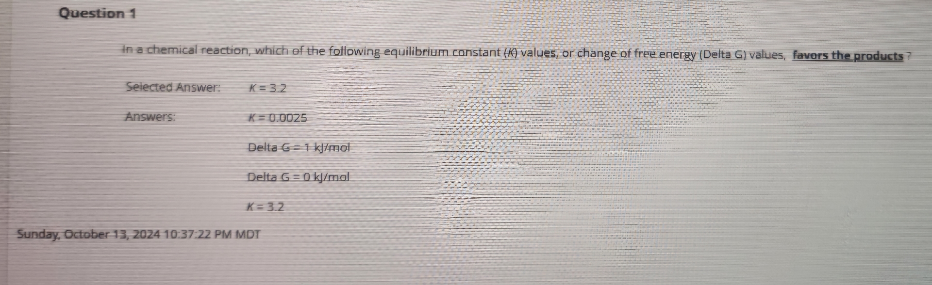 Solved Question 1In a chemical reaction, which of the | Chegg.com