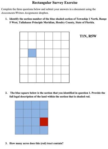 Solved Rectangular Survey Exercise Complete the three | Chegg.com