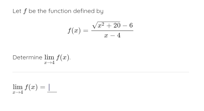 Solved Let f ﻿be the function defined | Chegg.com