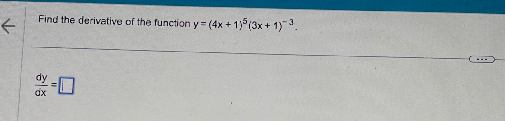Solved Find the derivative of the function | Chegg.com