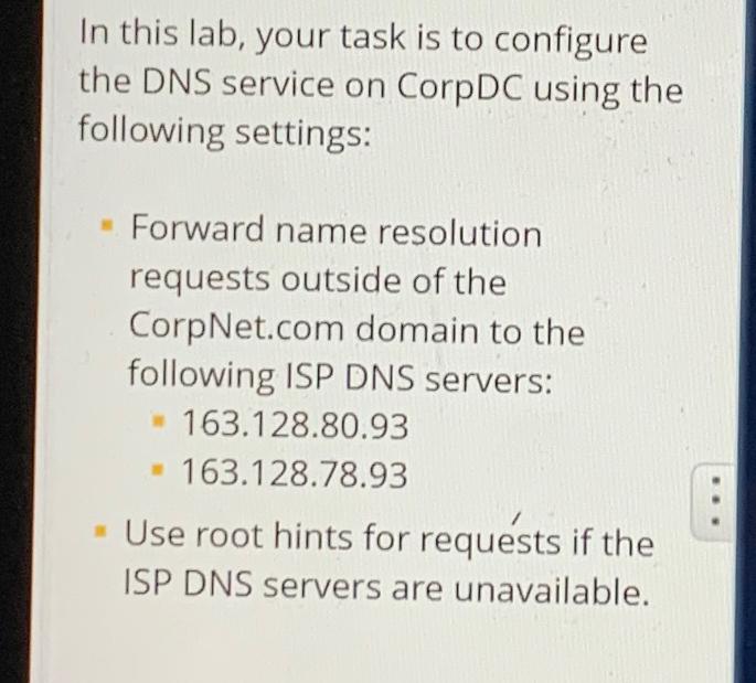 Solved In this lab, your task is to configure the DNS | Chegg.com
