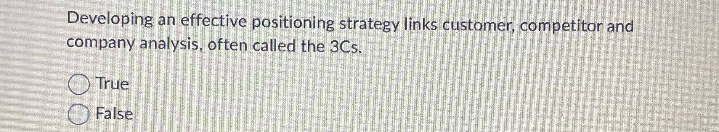 Solved Developing an effective positioning strategy links | Chegg.com
