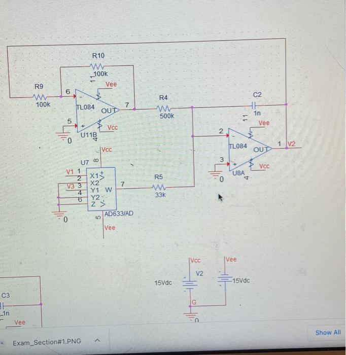 15Vdc ∑VVCc∑V= Exam_Section\#1.PNG | Chegg.com