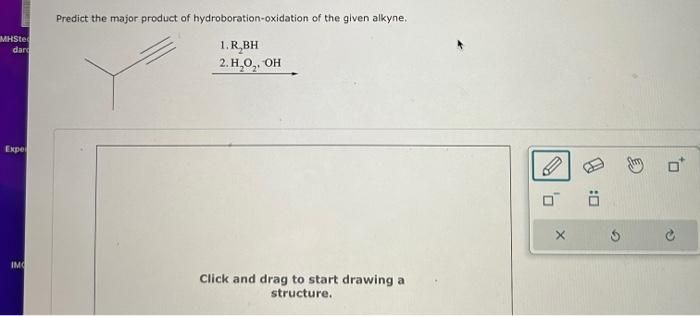 Solved Predict the major product of hydroboration-oxidation | Chegg.com