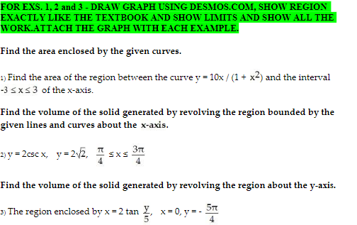 Solved SOLVE THE THIRD QUESTION ﻿FOR EXS. 1, 2 ﻿and 3 - | Chegg.com