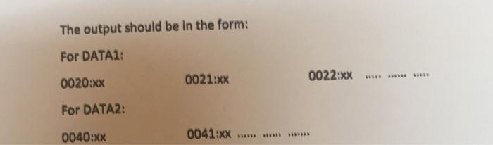 Solved . Find the precise offset location of each ASCII | Chegg.com