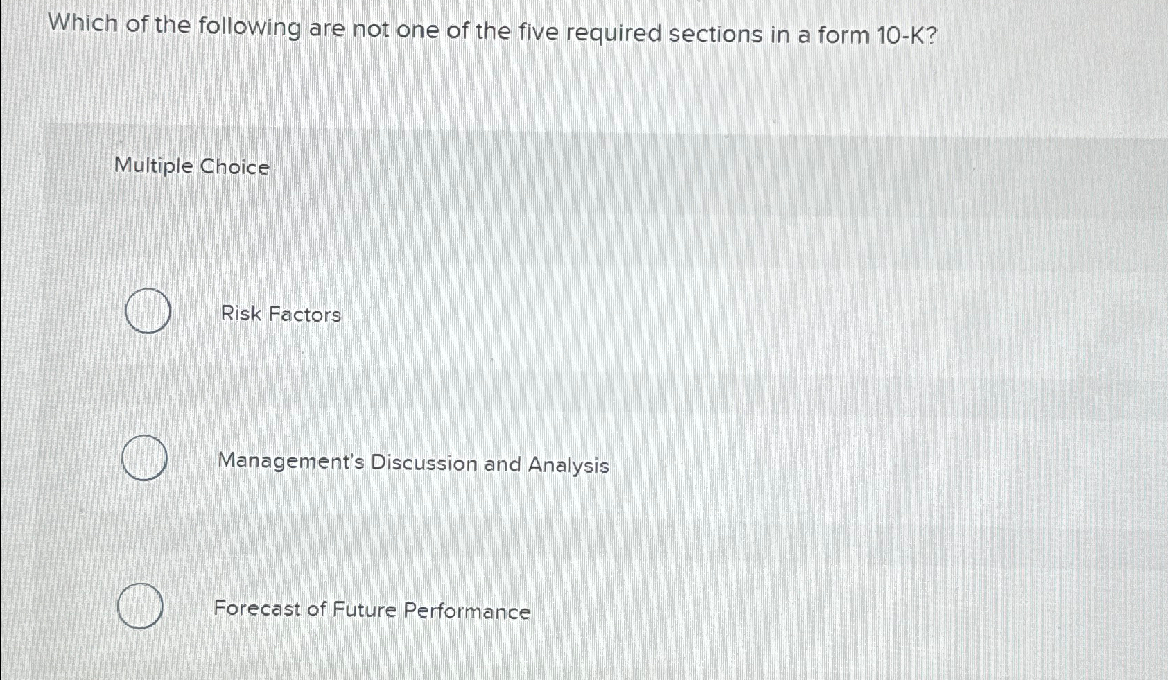 Solved Which of the following are not one of the five | Chegg.com