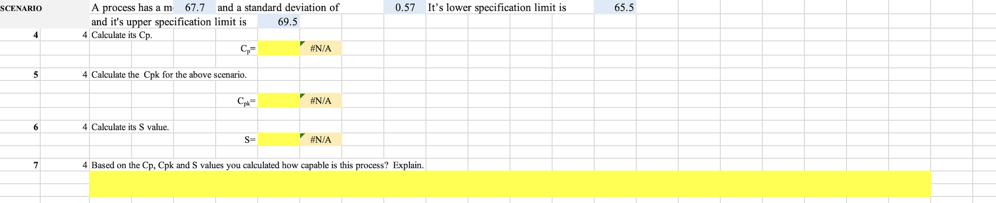Solved Calculate Cp, ﻿Cpk, ﻿and S | Chegg.com