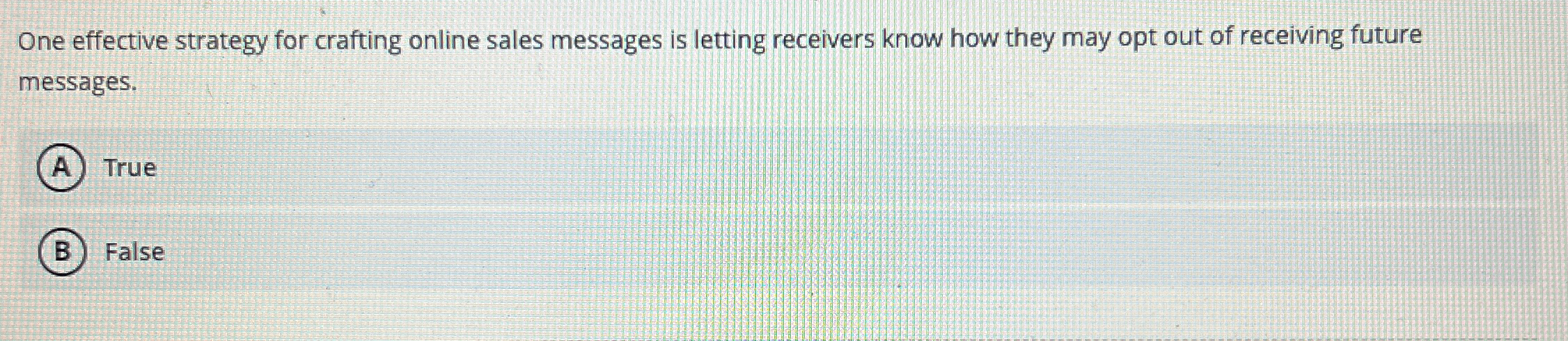 Solved One effective strategy for crafting online sales | Chegg.com