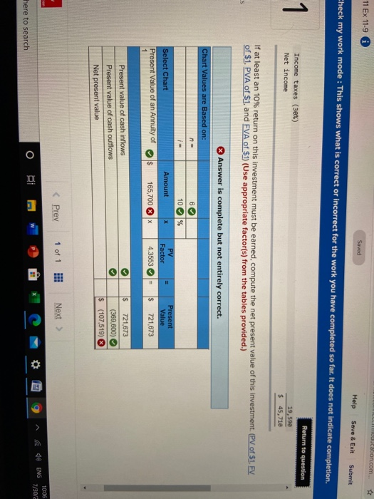 Solved Saved Help Save & Exit Submi my work mode: This shows | Chegg.com