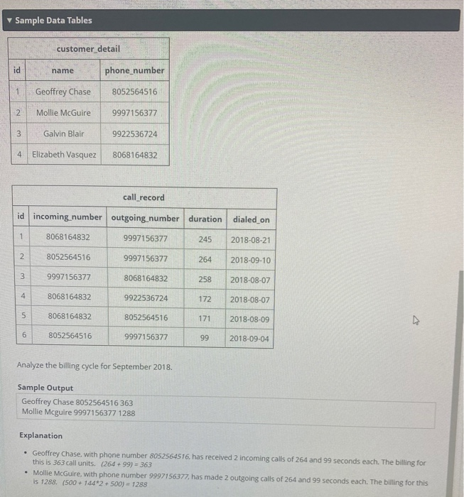 1. Telecommunications Billing Invoice A | Chegg.com