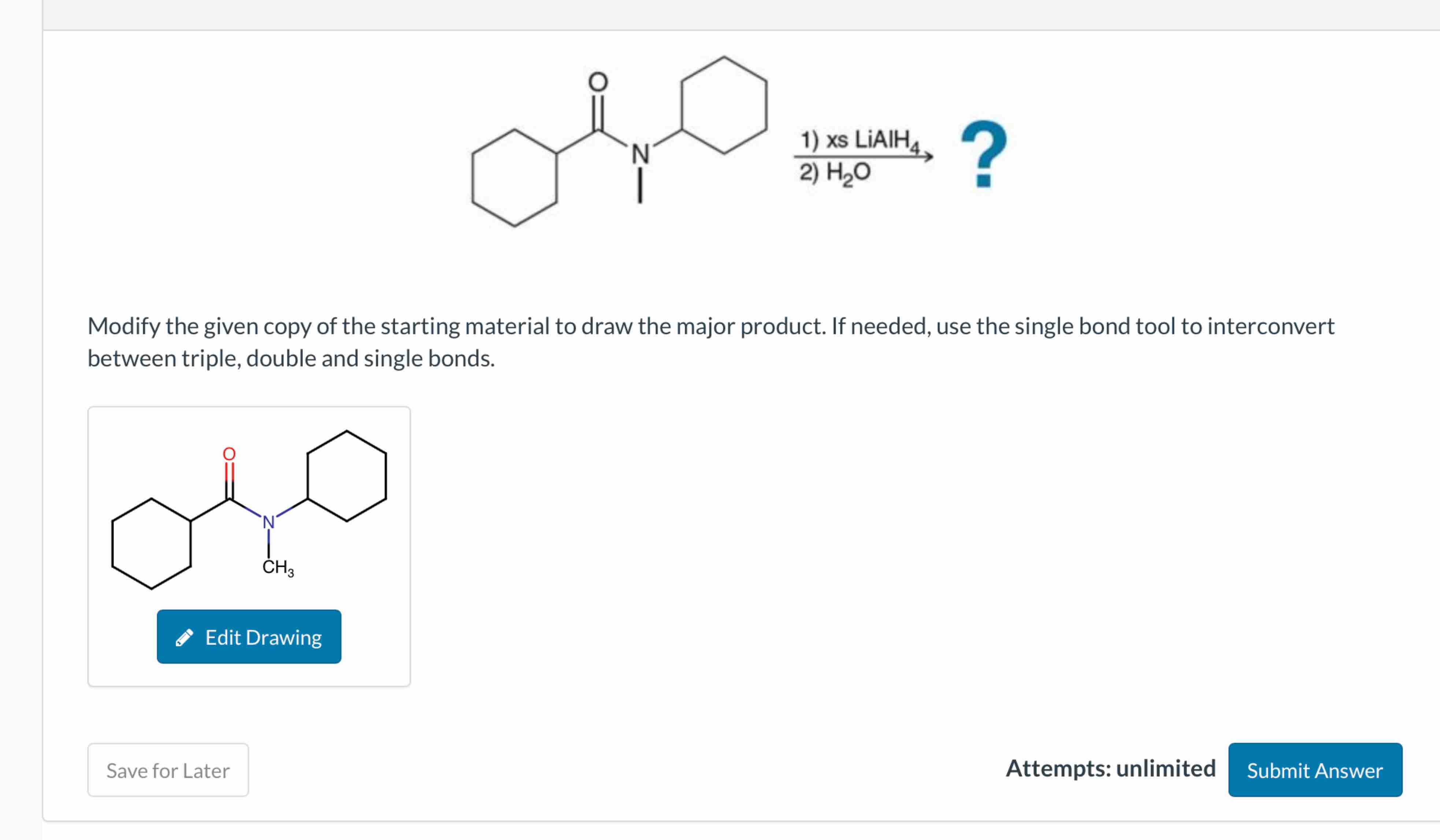 Solved Modify the given copy of the starting material to | Chegg.com