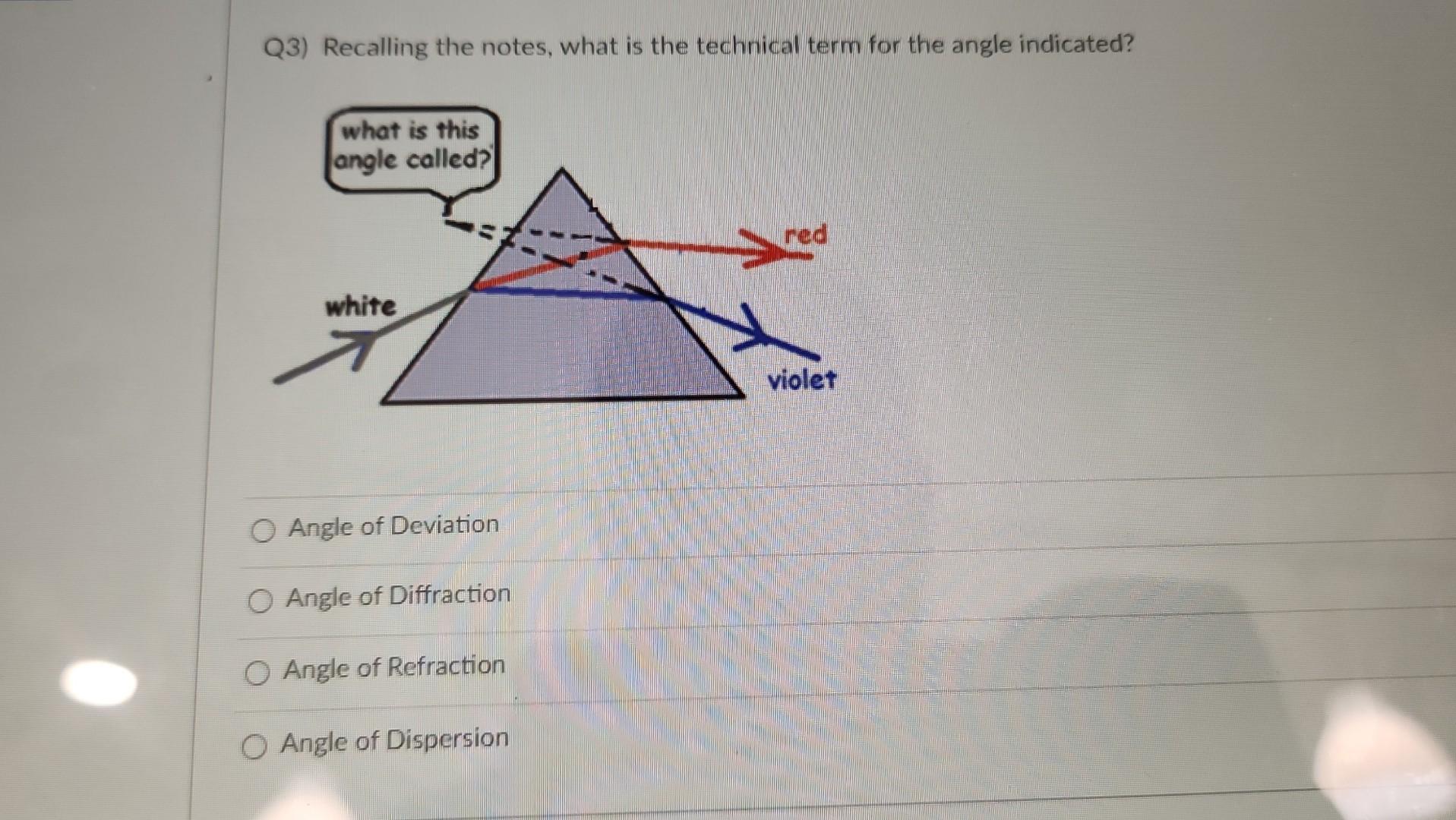 Solved Q3) Recalling the notes, what is the technical term | Chegg.com