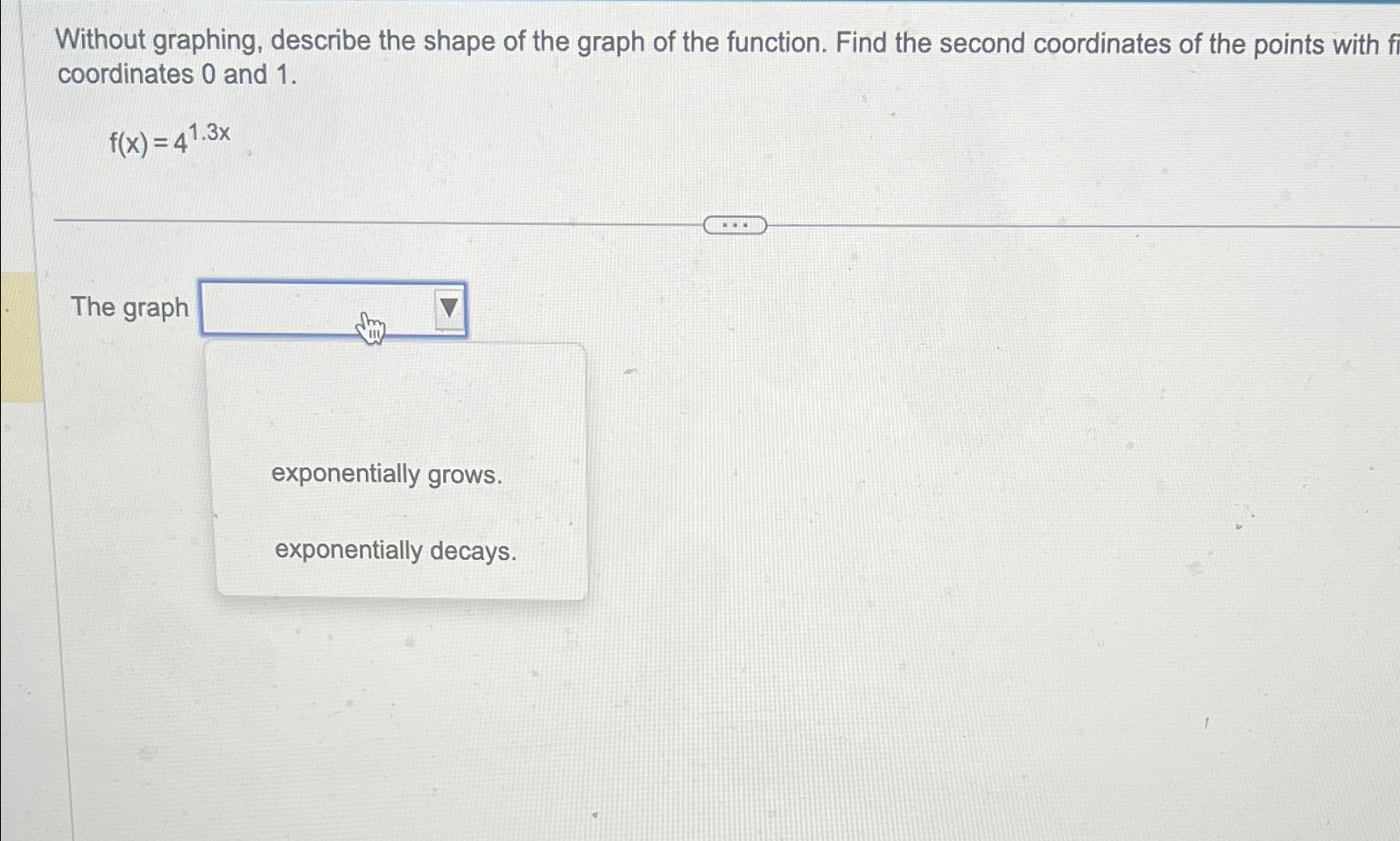 Solved Without graphing, describe the shape of the graph of | Chegg.com