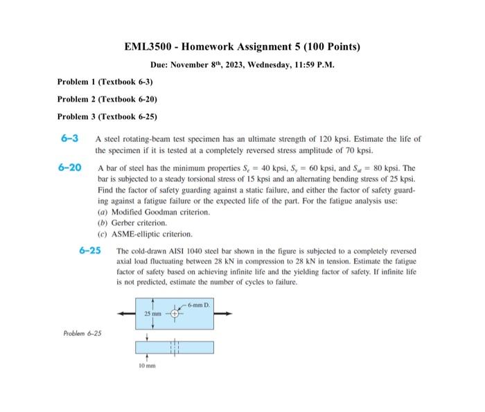 Problem 1 Textbook 6 3 Problem 2 Textbook 6 20