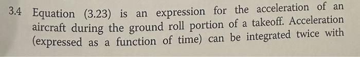 Solved 3.4 Equation (3.23) is an expression for the | Chegg.com
