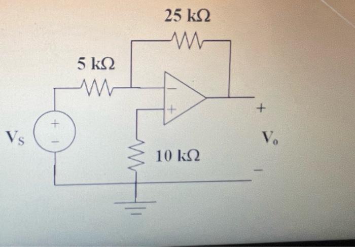 Solved obtain voltage ratio vo/vs. assume that the op amp is | Chegg.com