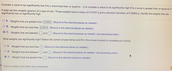 Solved Consider a value to be significantly low if its z | Chegg.com