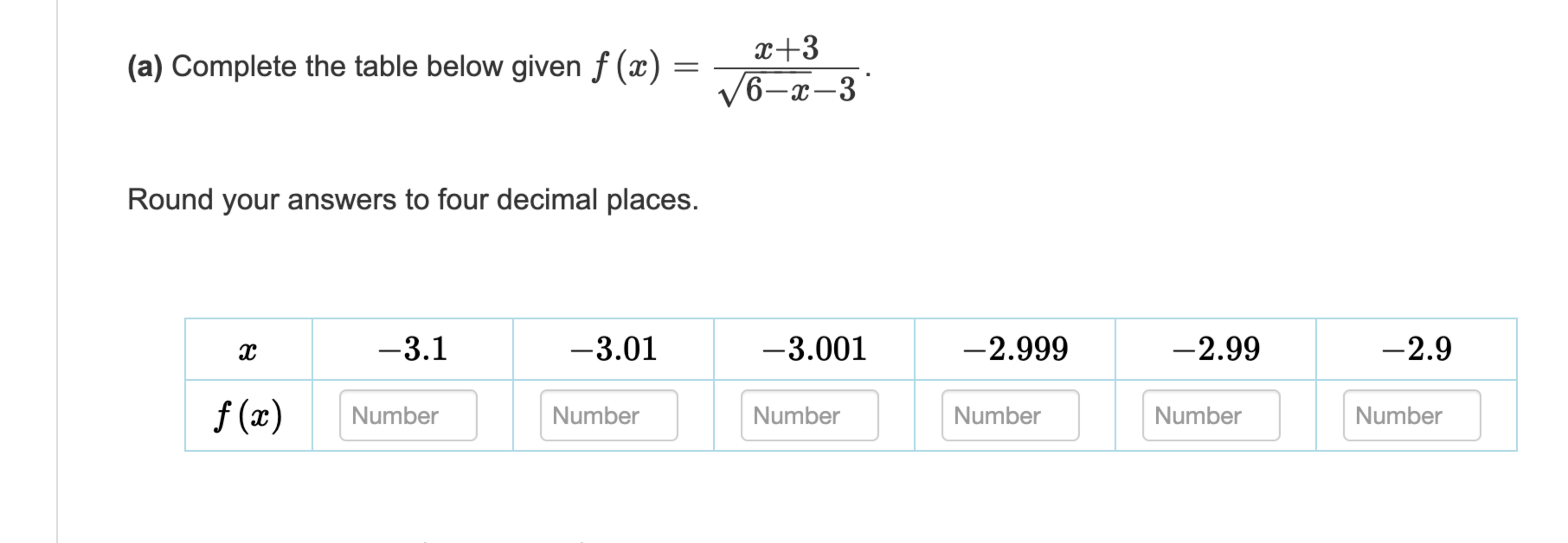 Solved (a) ﻿Complete the table below given | Chegg.com
