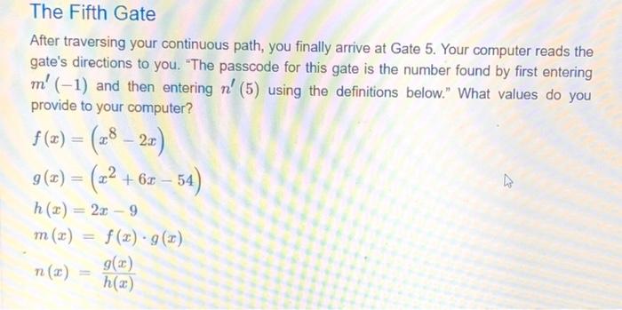 Solved After traversing your continuous path, you finally | Chegg.com