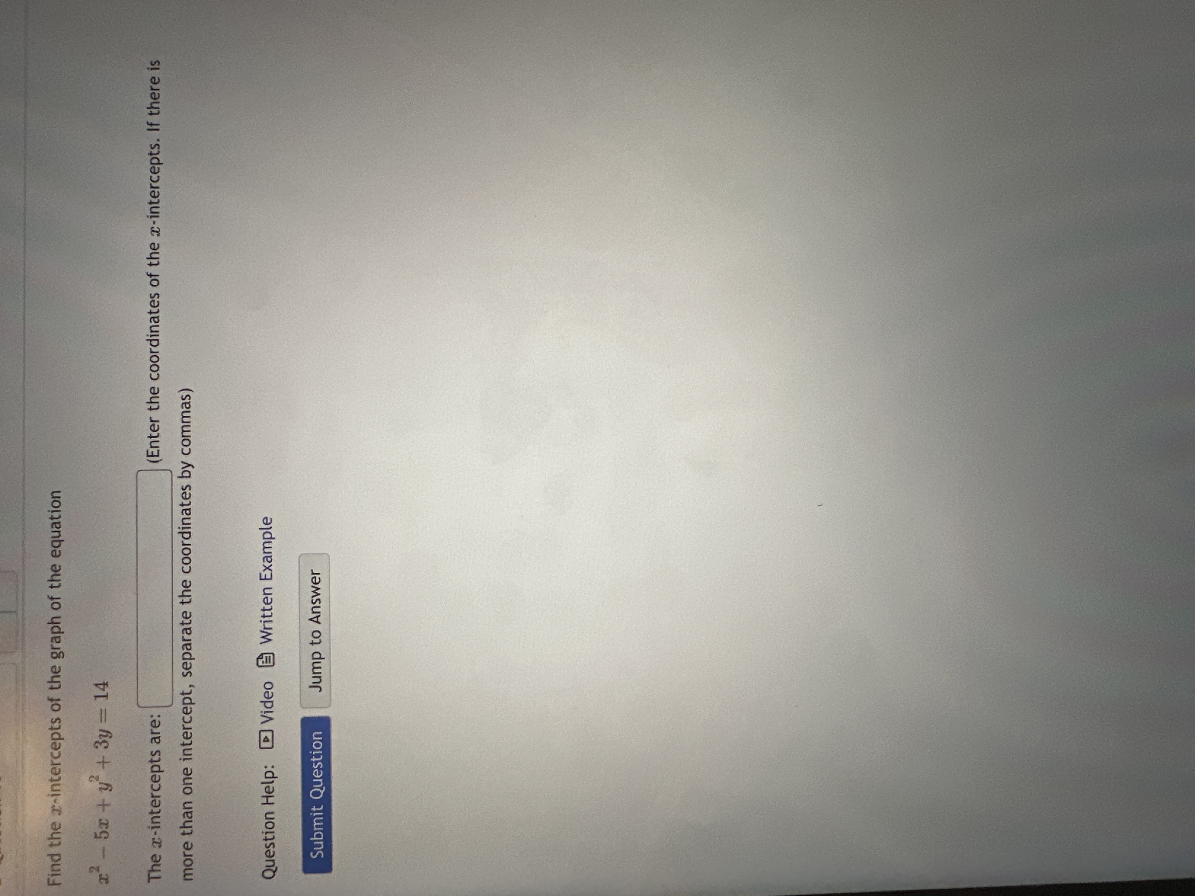 Solved Find the x-intercepts of the graph of the equation | Chegg.com