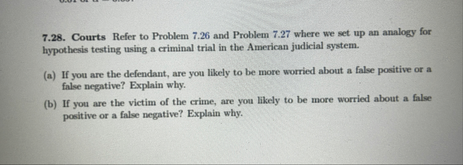 Solved 7.28. ﻿Courts Refer to Problem 7.26 ﻿and Problem 7.27 | Chegg.com