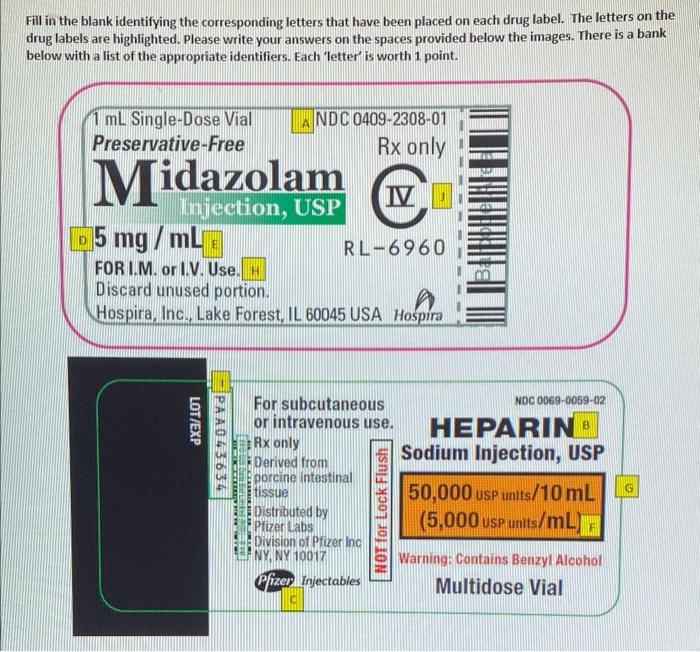 Solved Fill in the blank identifying the corresponding | Chegg.com