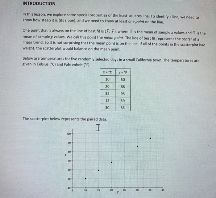 Solved TRY THESE 1 Compute the mean of x-values and the mean | Chegg.com