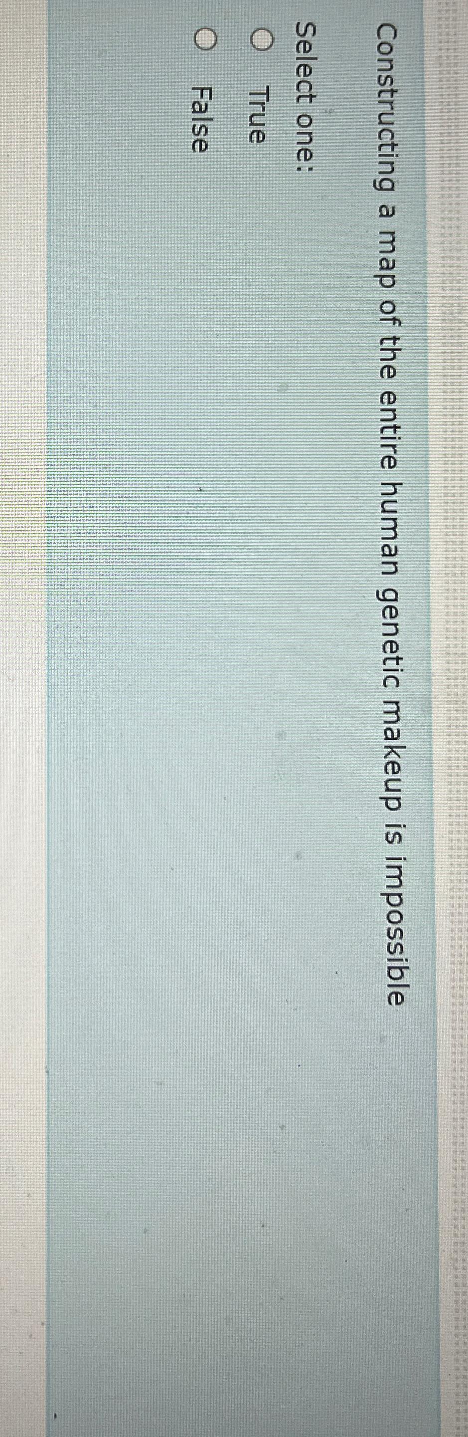 Solved Constructing a map of the entire human genetic makeup | Chegg.com