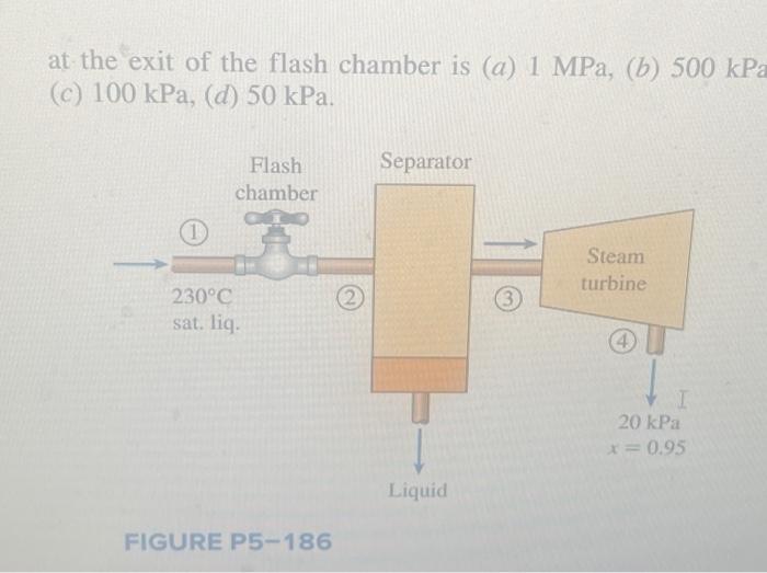 Solved 5-186 In a single-flash geothermal power plant, | Chegg.com