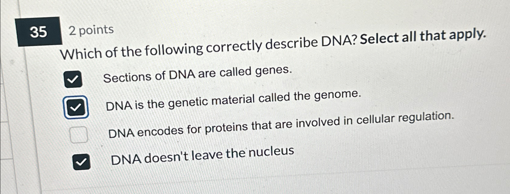 Solved 352 ﻿pointsWhich of the following correctly describe | Chegg.com
