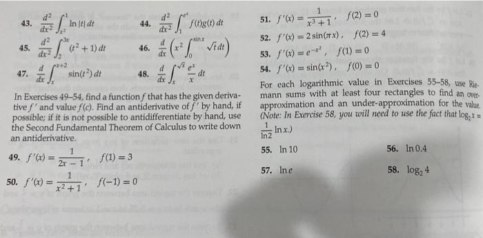 Solved Use the Second Fundamental Theorem of Calculus, if | Chegg.com